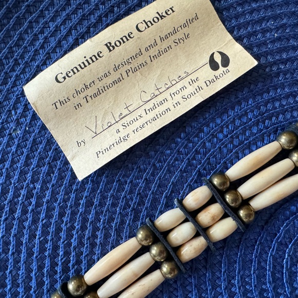 Unbranded | Jewelry | Native American Tribal Style Buffalo Bone Choker ...